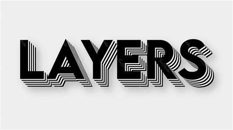 3d Layered Black White Text Effect Free Vector File