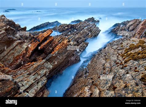 The Jagged Rocks And Cliffs Of Montana De Oro State Park In California