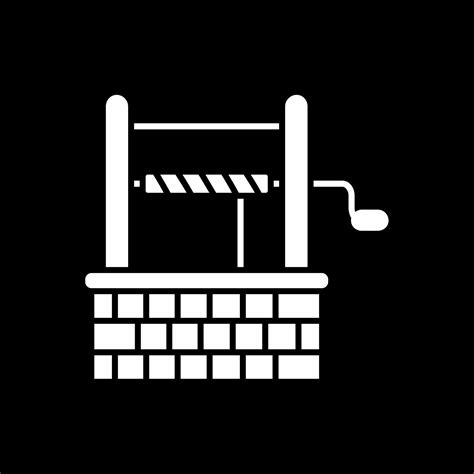 Well Glyph Inverted Icon Vector Art At Vecteezy
