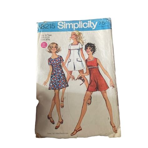Simplicity Dresses Simplicity 825 Vintage 6s Sewing Pattern Romper