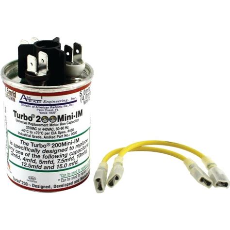440 Volt 25 125 Mfd Round Universal Replacement Capacitor Hd Supply