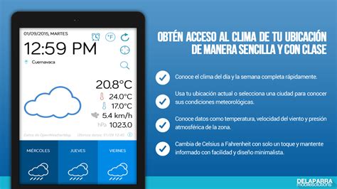Clima Simple Weather App With Style Coming Soon De La Parra Mobile Solutions Dms