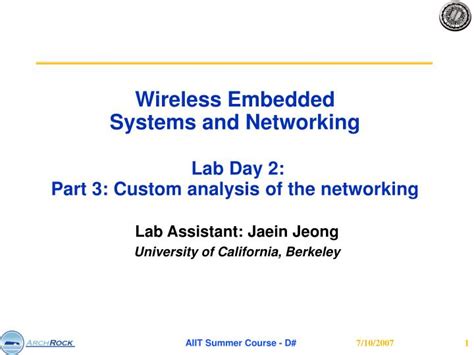 ppt wireless embedded systems and networking lab day 2 part 3