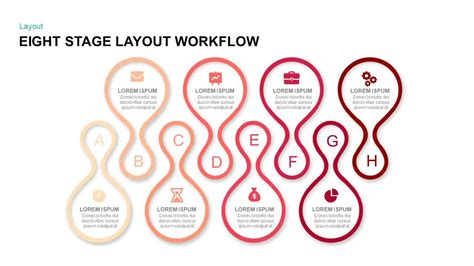 Eight Stage Layout Workflow Powerpoint Template