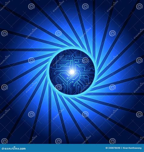 Abstract Technology Chip Processor Background Circuit Board And Code