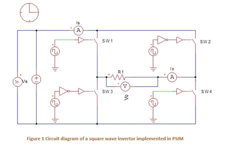 Is A SW Lo R A Vs V SW Figure Circuit Diagram Of A Square Wave Invertor Implemented In