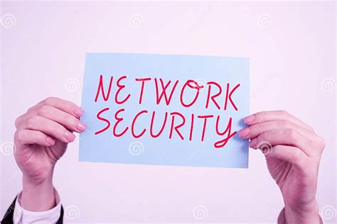 Inspiration Showing Sign Network Security Concept Meaning Practice Of