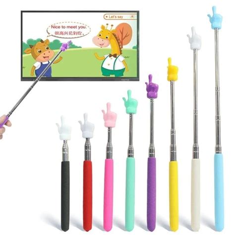 Retractable Teaching Stick Teacher Whiteboard Pointer Multifunctional