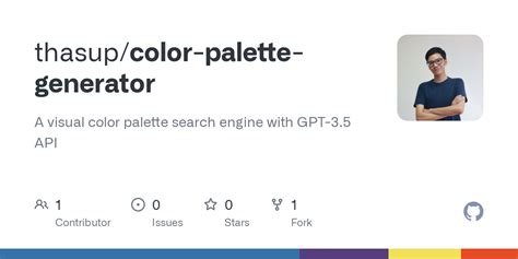 Github Thasupcolor Palette Generator A Visual Color Palette Search
