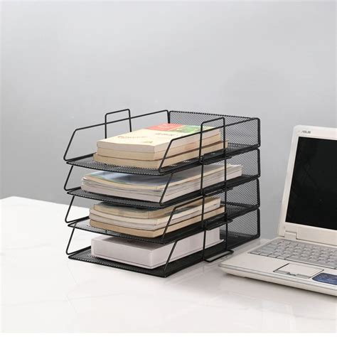 Stackable All Purpose Laminated Office File Box Desktop A4 Document