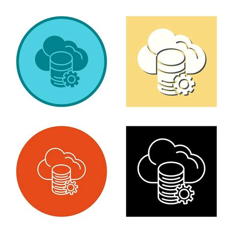 Cloud Data Vector Icon 34208569 Vector Art At Vecteezy