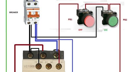 Relay Contactor With Push Button Control