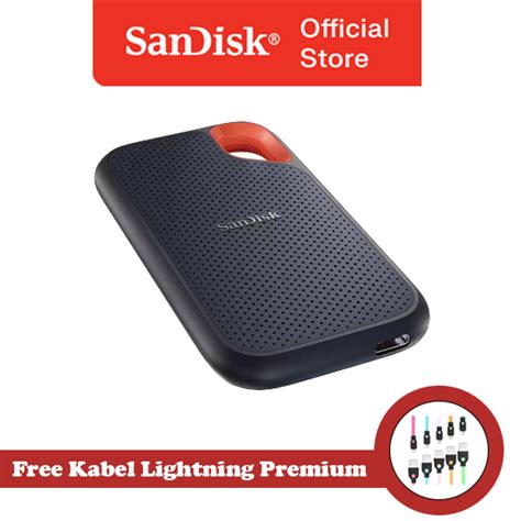 Jual Sandisk Extreme Portable Ssd E Tb Up To Mbps Type C Usb Free Kabel Lightning