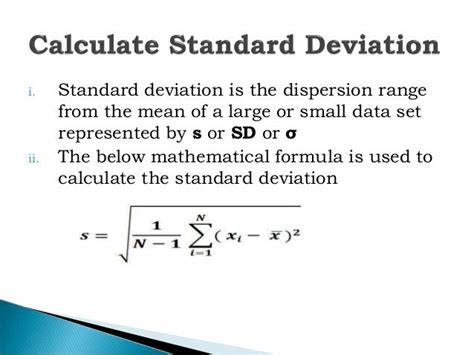 How To Calculate Standard Deviation