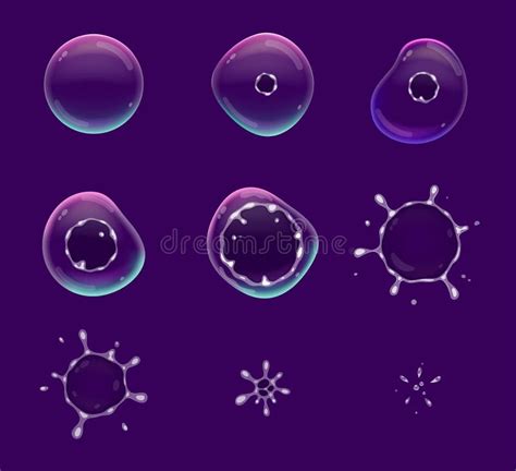 Animated Bubble Burst Game Sprite Animation Stock Vector Illustration Of Video Ball 270597461