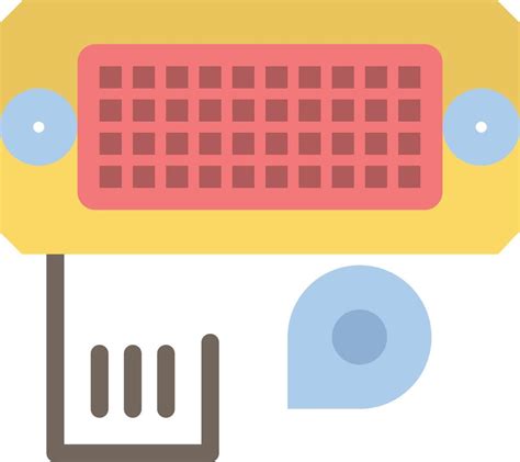 Adapter Connection Data Input Flat Color Icon Vector Icon Banner