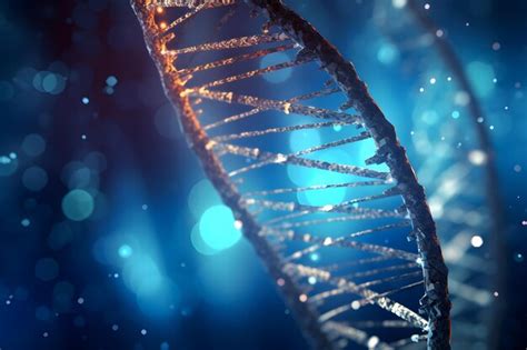 Premium Ai Image Dna Helix Intertwined With Binary Code Strands