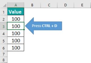 Excel Fill Down Examples Shortcut How To Use Step By Step