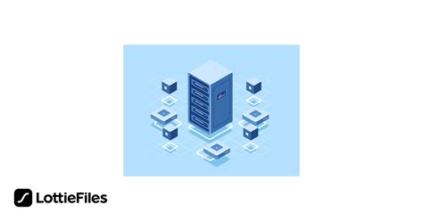 Free Database Connection Transfer Data On Remote Cloud Storage Server Rack Animation By Bojan