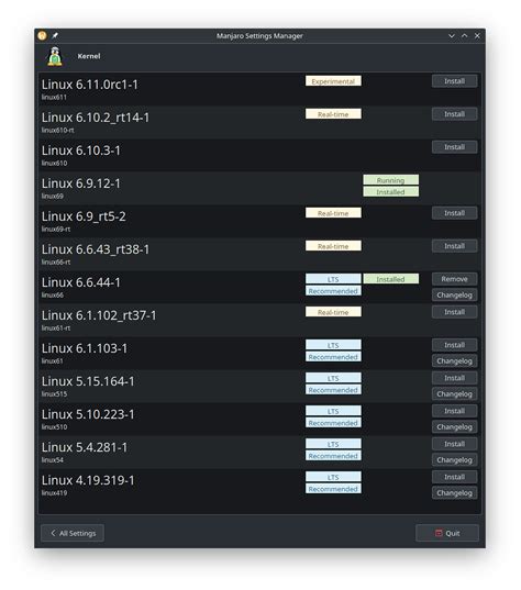 Not Able To Install Different Kernel Versions Manjaro Stable KDE Kernel Manjaro Linux Forum