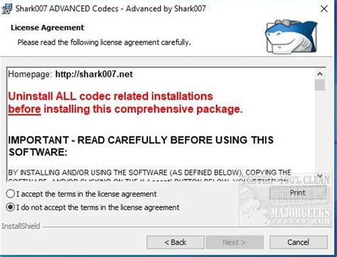 Download ADVANCED Codecs MajorGeeks