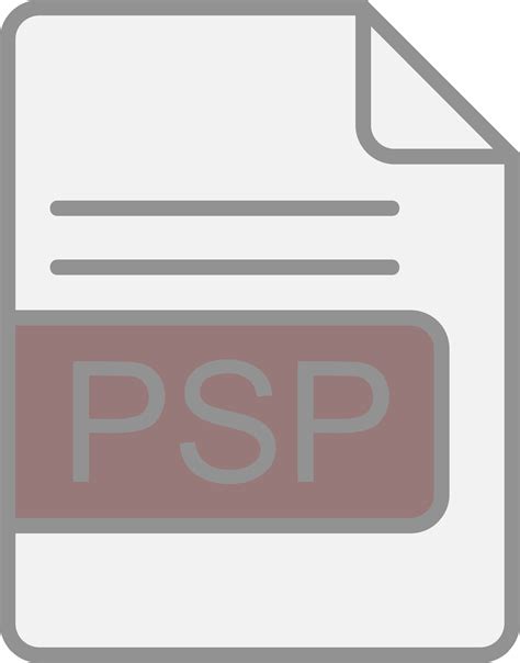 PSP File Format Line Filled Light Icon 44104508 Vector Art At Vecteezy