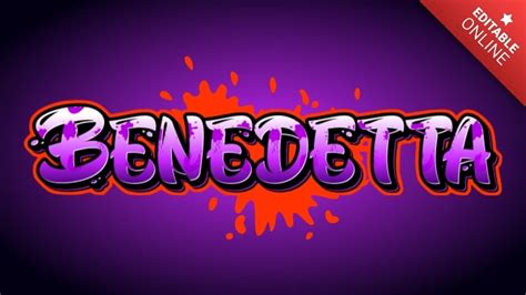 Benedetta Graffiti Style Text Effect Generator