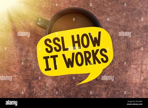 text sign showing ssl how it workssession key is used to encrypt all