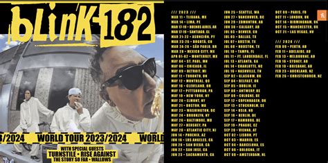 New Blink 182 World Tour Has Them In Las Vegas Next October 21 Matches