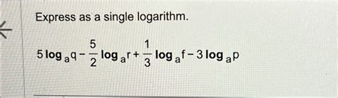 Solved Express As A Single