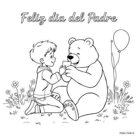 Padre Del Dia Dibujos Para Colorear Father Papa Dibujo Pintar Imagen