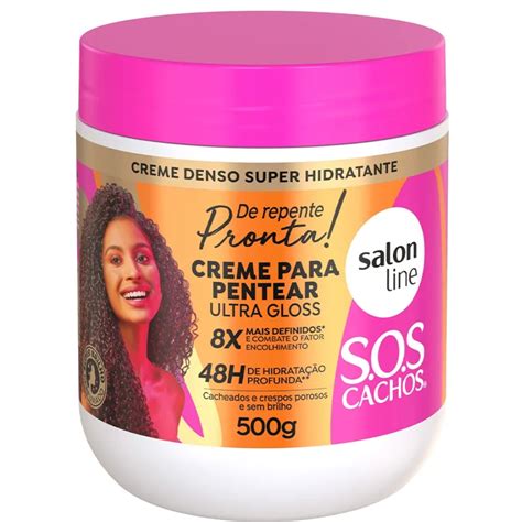 Creme Para Pentear Salon Line Sos Cachos De Repente Pronta Iap