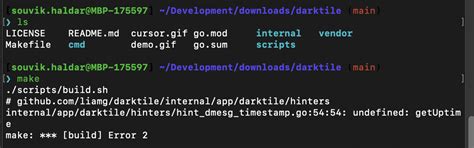 Error In Building From Source Issue 332 Liamg Darktile GitHub