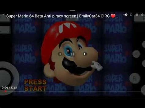Super Mario 64 Anti Piracy Screen Youtube