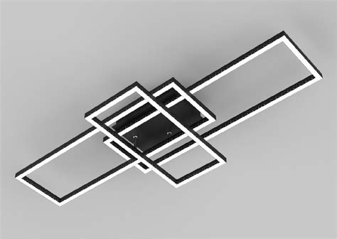 Simple Square Rectangular Block Aluminum Modern Led Ceiling Light Suitable For Hall And Bedroom