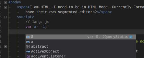 Vscode Needs To Support Htmljscss Mixed Mode · Issue 41066
