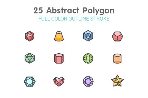 Abstract Polygon Line With Color Graphic By Ctrl A Studio Creative Fabrica