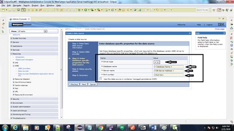The Data Source Setup For Db2 In Ibm Websphere Application Server