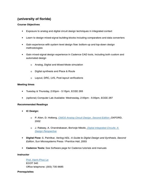 Mixed Signal Design Pdf