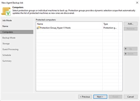How To Create A Backup Job To Backup The Specified Physical Machines