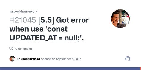 5 5 Got Error When Use Const UPDATED AT Null Issue 21045
