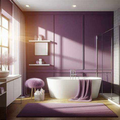 Modern Mansion Purple Bathroom