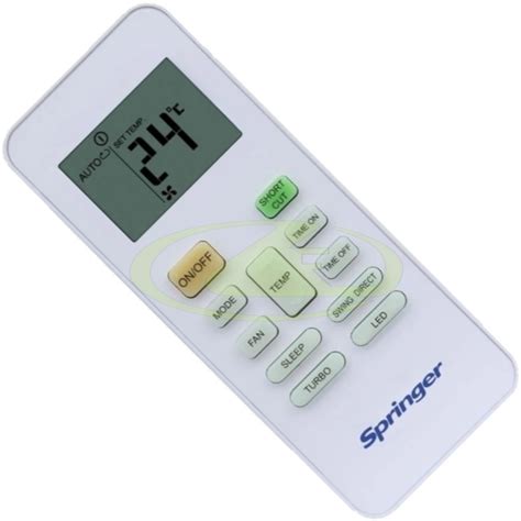 CONTROLE AR SPRINGER RG52B CE REPÕE RG52B BGCE 38FVQA09C5 38FVQA12C5 38FVQA18C5 38FVQA22C5