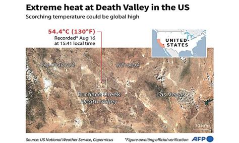 Temperature Record Set In Californias Death Valley World Dawn Com