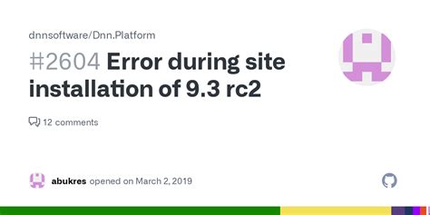 Error During Site Installation Of 93 Rc2 · Issue 2604 · Dnnsoftware