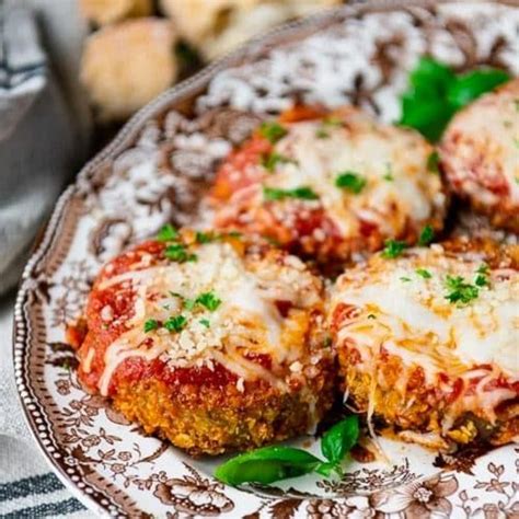 Grandmas Baked Eggplant Parmesan The Seasoned Mom Recipe Baked Eggplant Eggplant Recipes