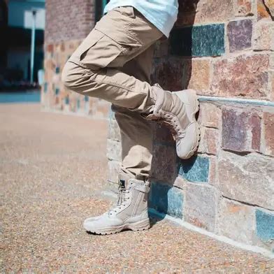 Ymiytan Mens Military Combat Boots Police Army Lace Up Work