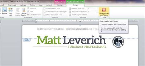 Tech Tip Image Headers In Word For A Professional Look Matt Leverich Career Technology