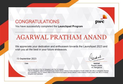 Completed Pwc Data Analyst Launchpad Pratham Agarwal Posted On The
