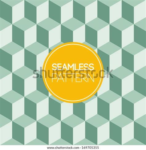 Seamless 3d Isometric Cube Pattern Stock Vector Royalty Free 169705355